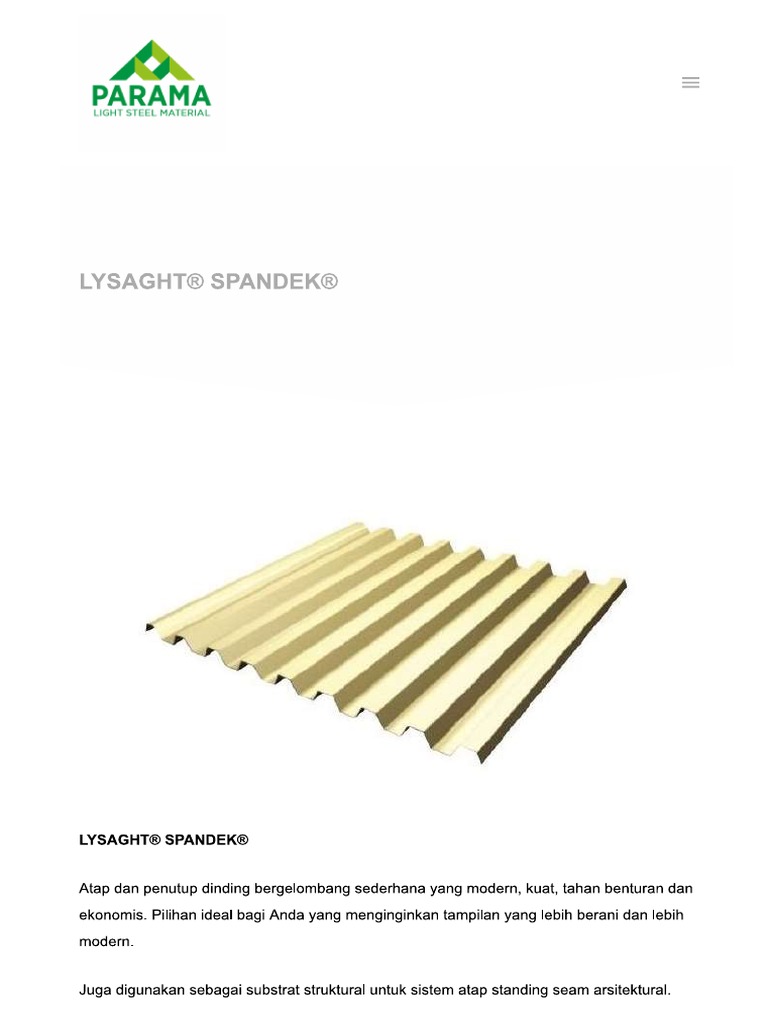 Bluescope Lysaght-Spandek-1 | PDF