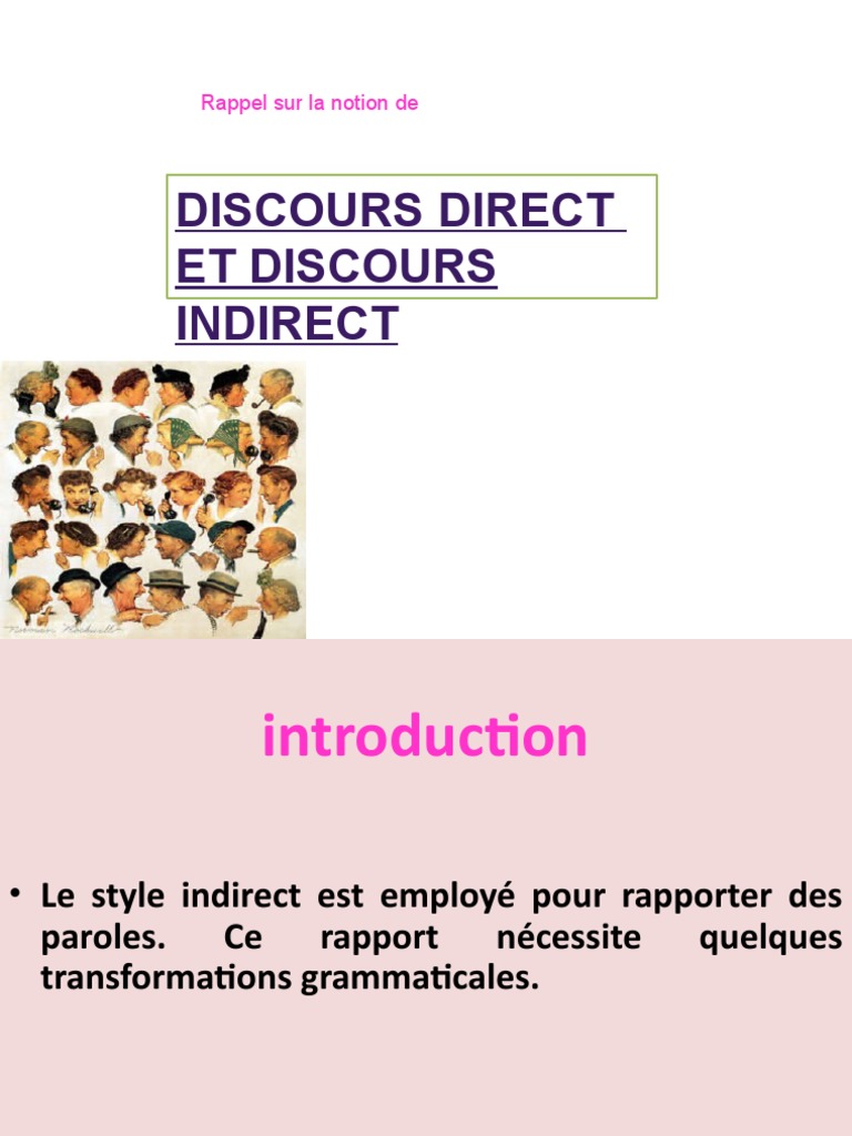 2-Le Discours Direct Et Indirect | PDF | Clause | Unités sémantiques