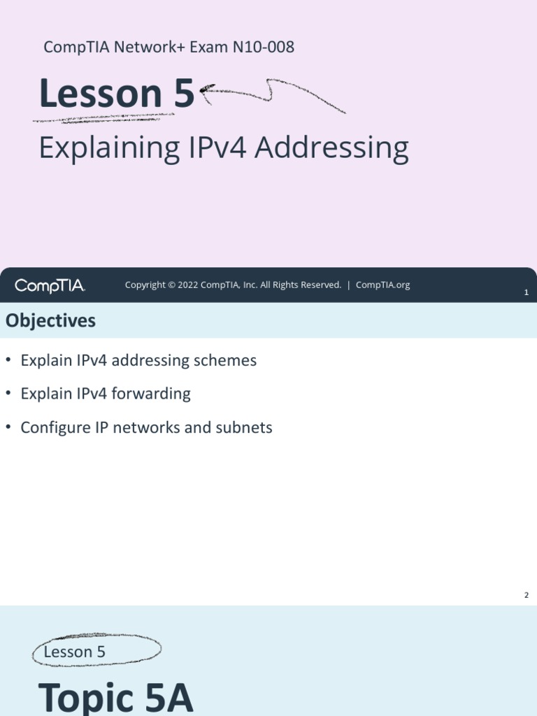 05 - Explaining IPv4 Addressing | PDF | Ip Address | Internet Protocols
