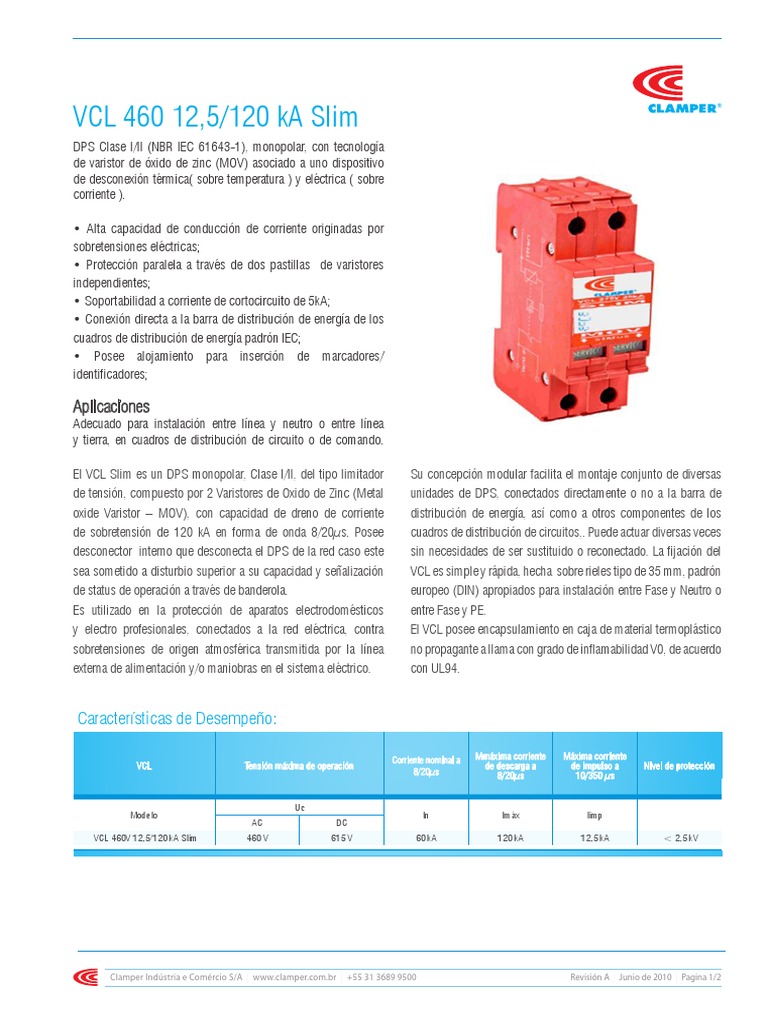 VCL 460v | PDF | Ingenieria Eléctrica | Electromagnetismo