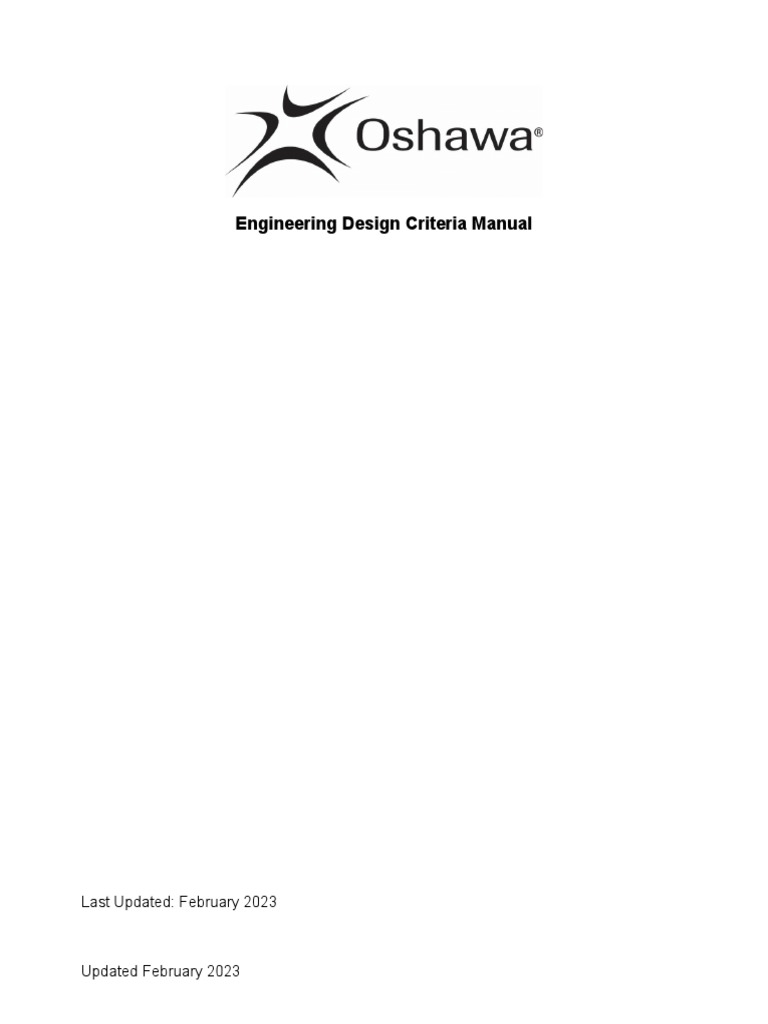 ENGINEERING DESIGN MANUAL EDM Technical Specifications & Analysis