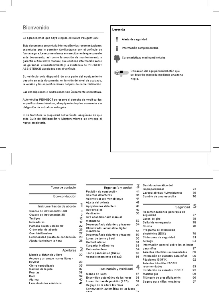 Manual Nuevo 208 | PDF | Neumático | Transmisión automática