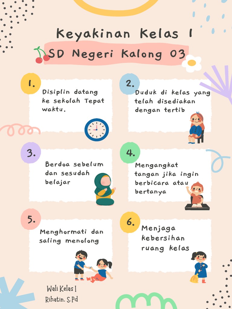 Keyakinan Kelas 1 SDN Kalong 03 | PDF