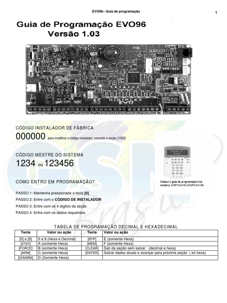 Digiplex EVO96 BR | PDF | Equipamento de escritório | Software utilitário