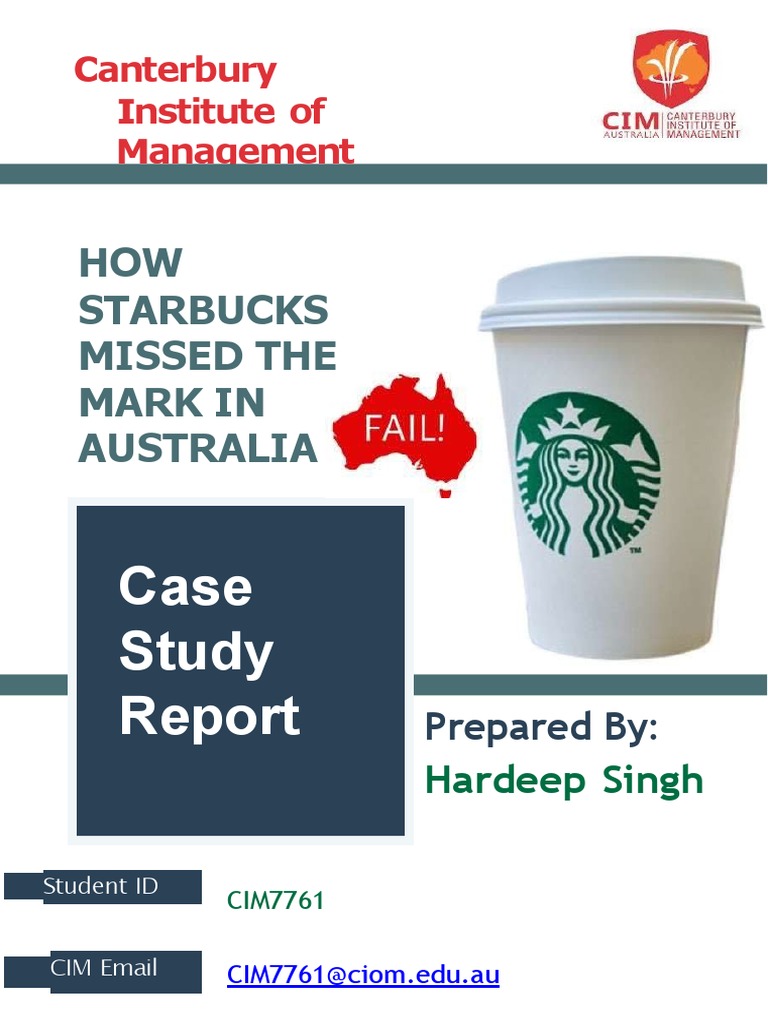 Assignment 1 (Case Study) | Download Free PDF | Coffee | Starbucks