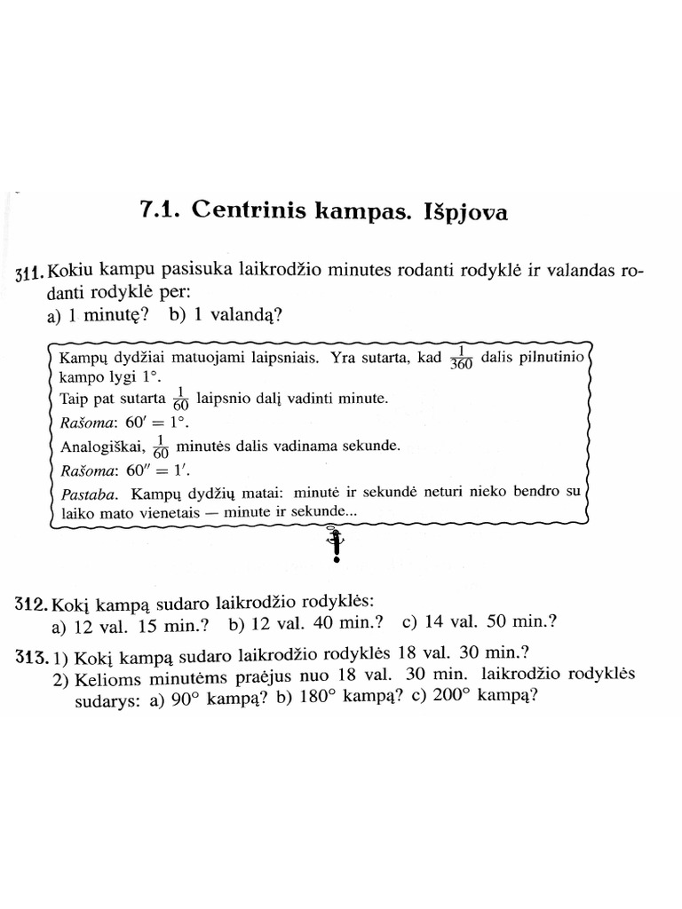 centrinis kampas.ispjova 10 kl | PDF