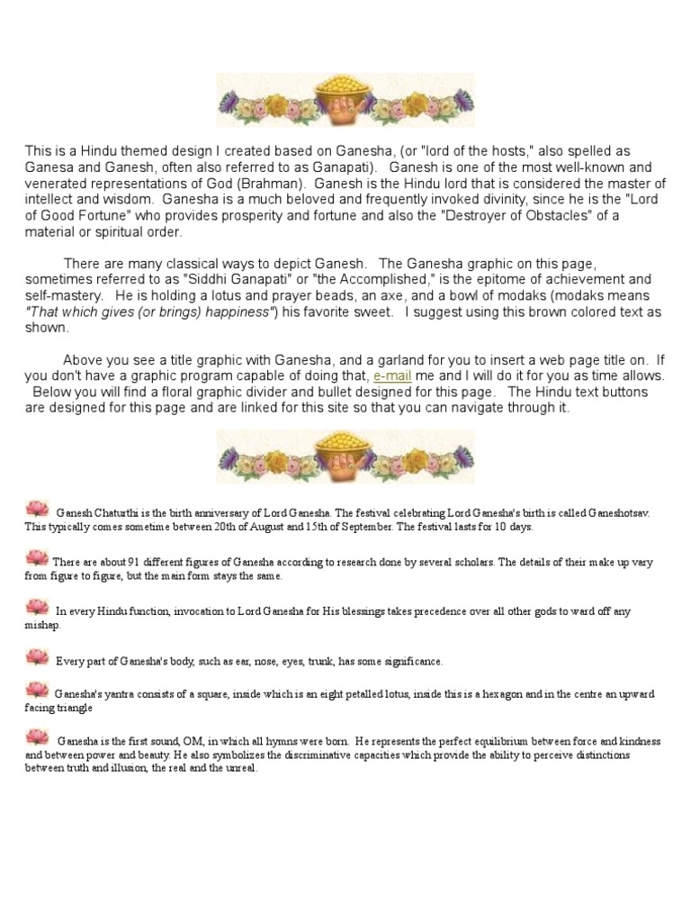 Ganesha | PDF | Tantra | Mantra