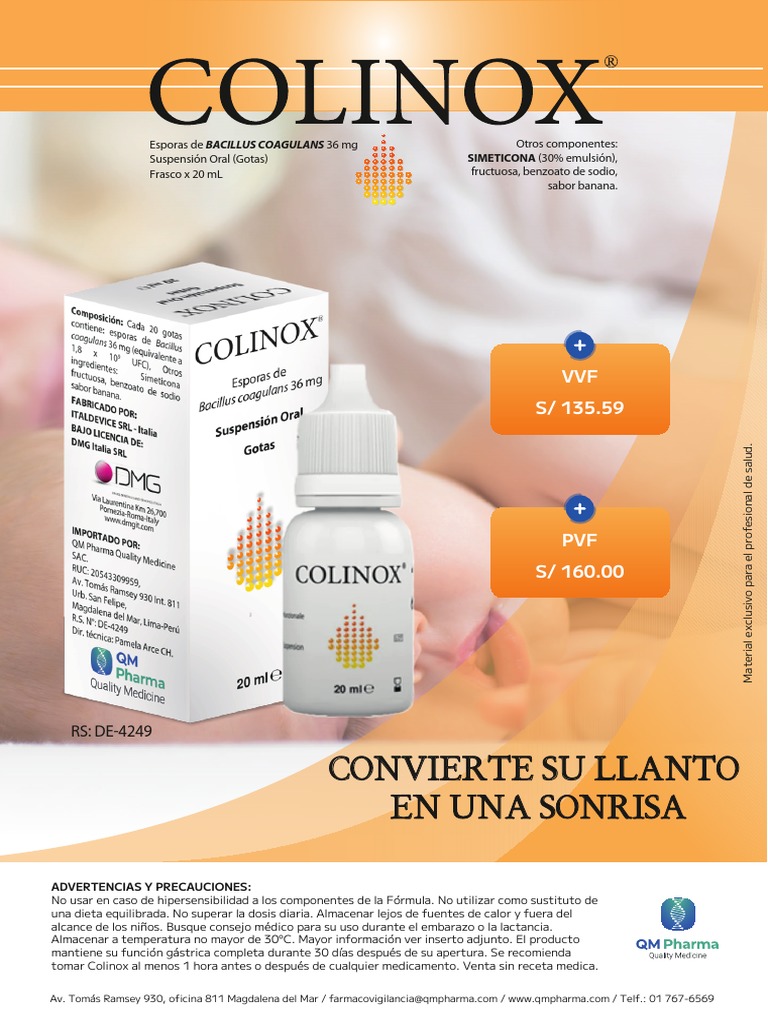 Colinox: Gotas para Bebés y Composición | PDF