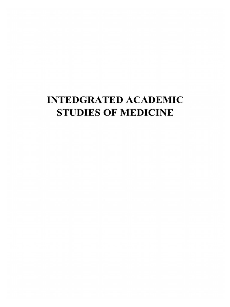 Study Program Mfub Integrated Academic Studies of Medicine | PDF