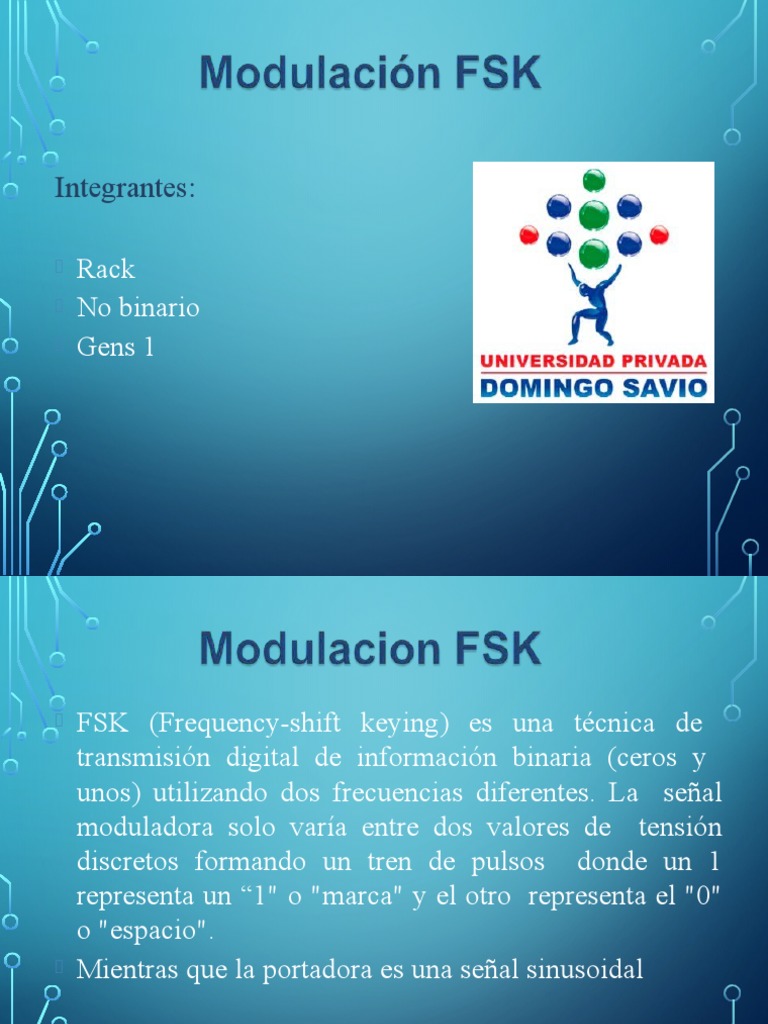 Modulación FSK y MSK: Técnicas Clave | PDF