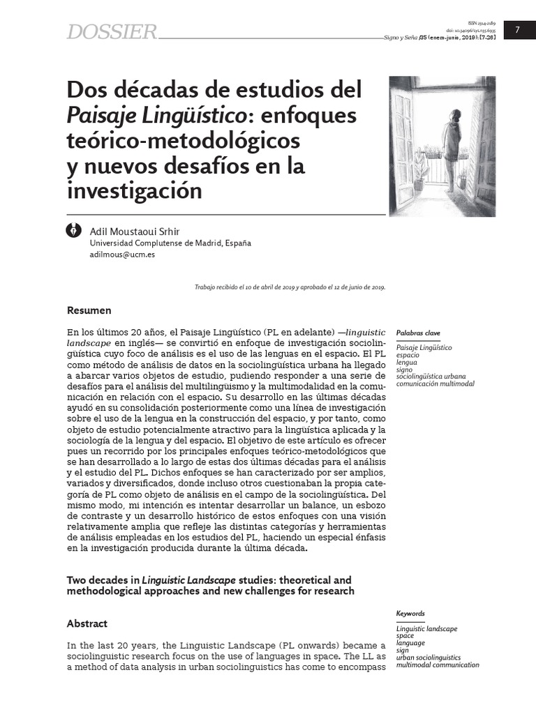 Dos Decadas de Estudios Del Paisaje Ling | PDF | Sociolingüística | Lingüística