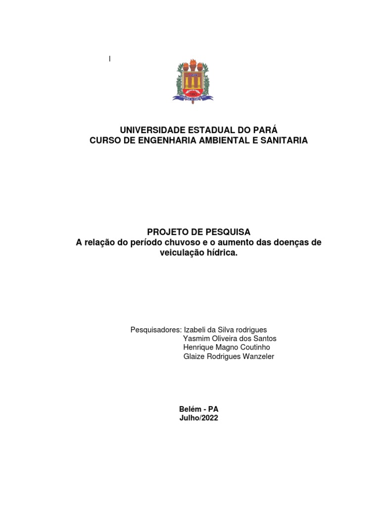 Projeto de Pesquisa | PDF