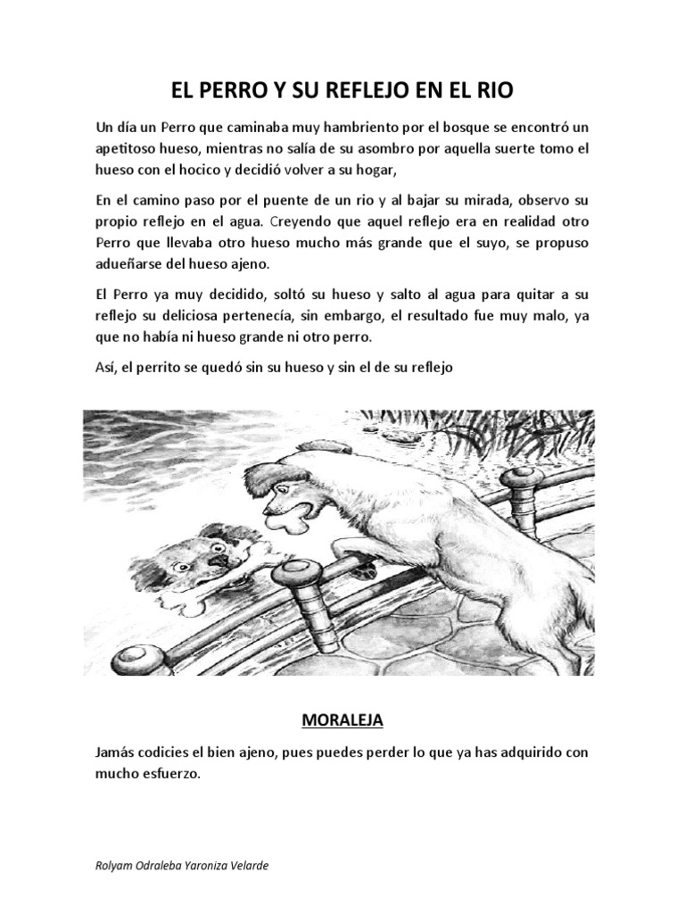 El Perro y Su Reflejo en El Rio | PDF