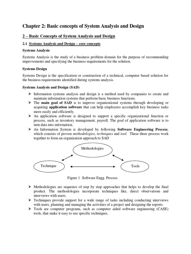 Chapter 2 Basic Concept of System Analysis and Design | PDF ...