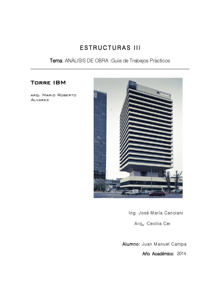 Análisis Estructural Torre IBM | PDF