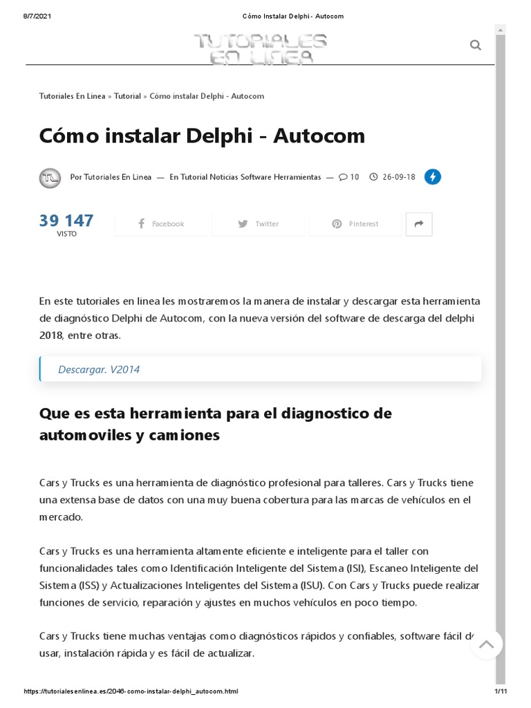Instalar Delphi - Autocom 2021.11 | PDF | Software | Hipertexto