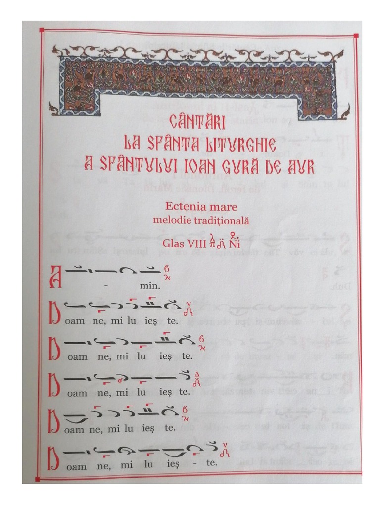 Doamne Miluieste Glasul VIII | PDF