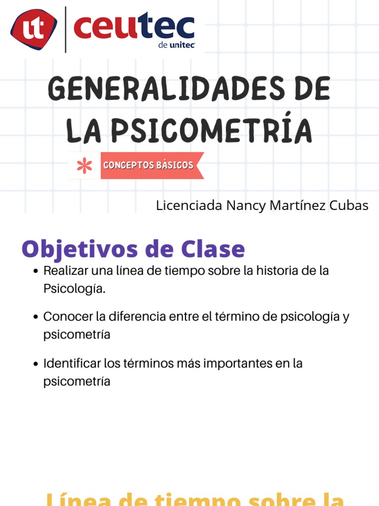 Presentación Semana 1.1 | PDF | Sicología | Psicometría
