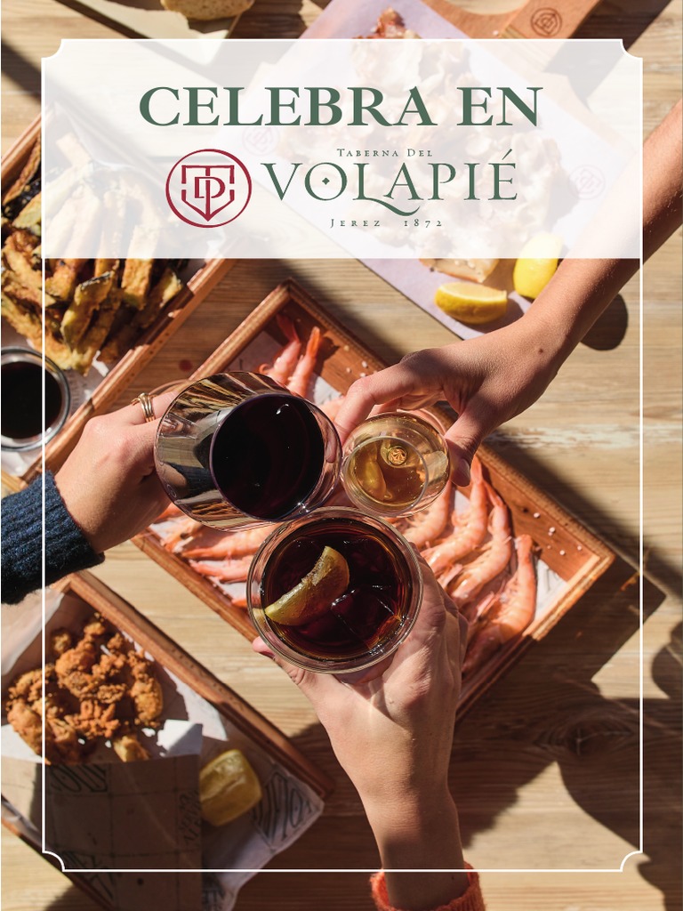 Menús y Bebidas en Volapié | PDF | Cocina española | Comida y bebida