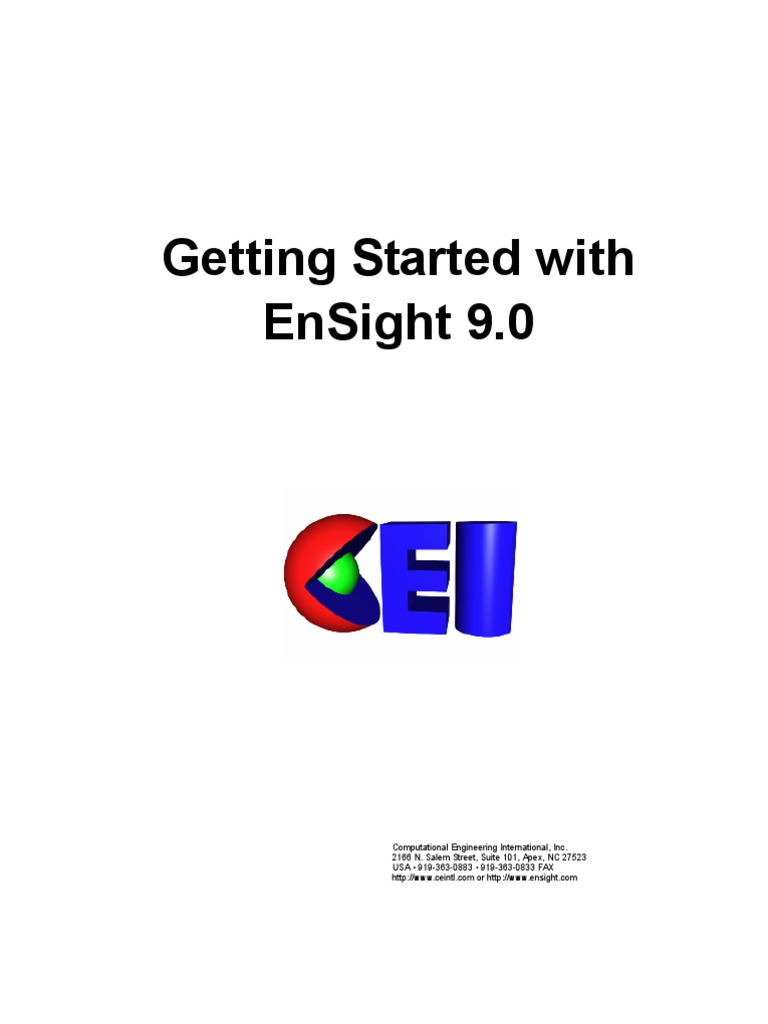 Getting Started With Ensight 9.0 | PDF | Graphical User Interfaces | Icon (Computing)