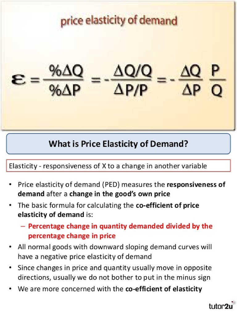 Elasticity of Demmand | PDF | Demand | Elasticity (Economics)