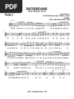 Recuérdame (COCO) - Partitura Completa | PDF