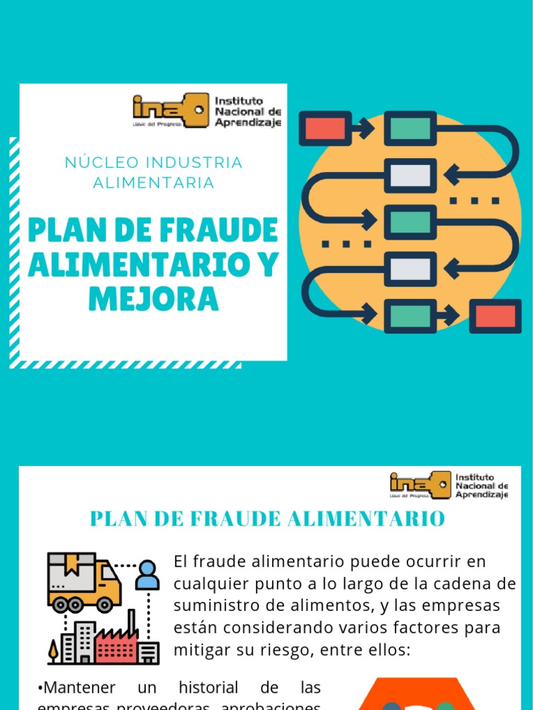 4 Etapas Plan Fraude Alimentario | PDF | Alimentos | Riesgo