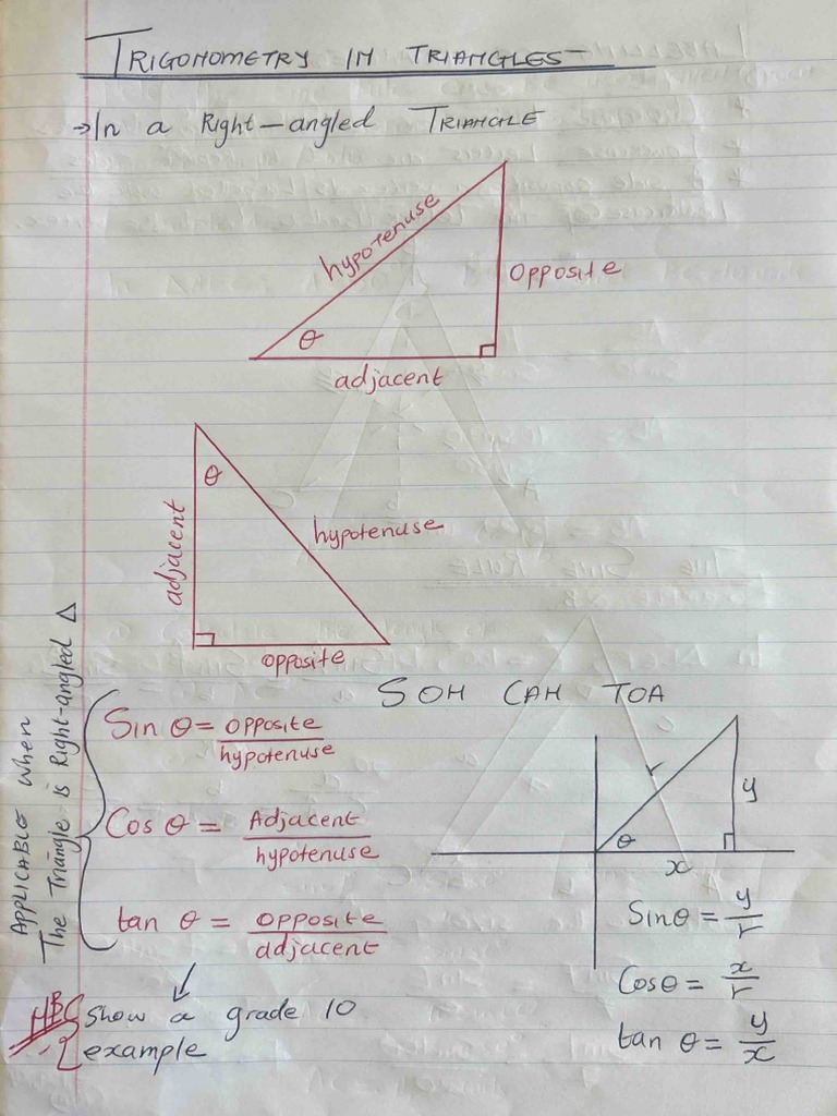 Sine Rule Grade 11 | PDF