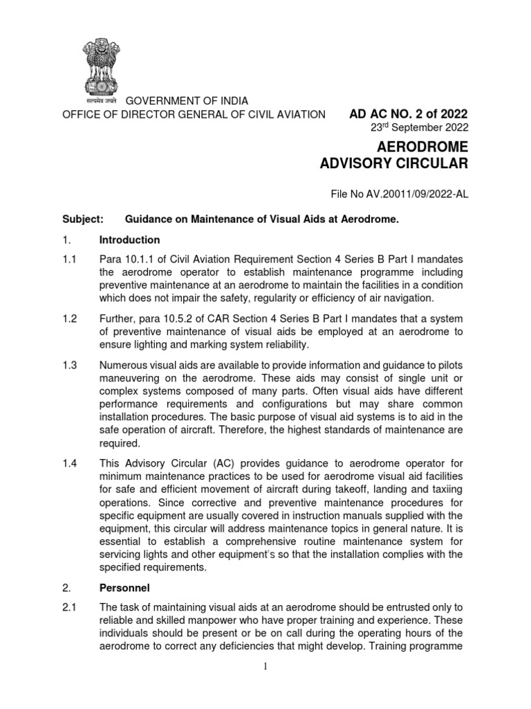 C18 AD AC 02 of 2022 Guidance On Visual Aids | PDF | Reliability ...