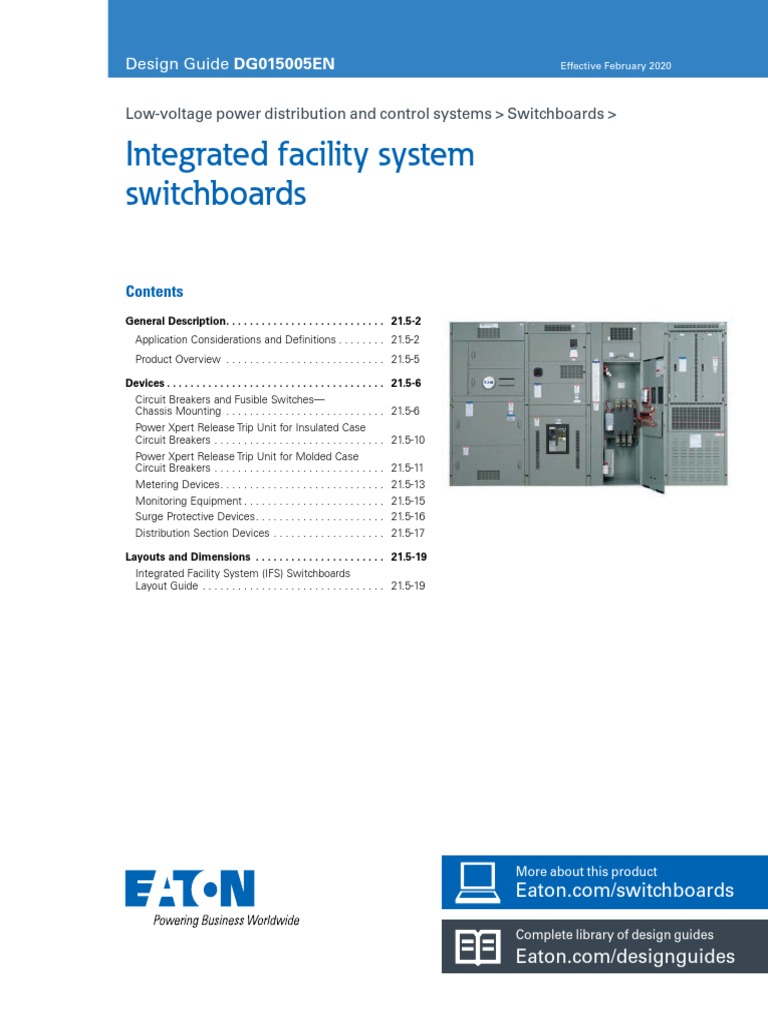 Eaton SWBD Ifs Design Guide Dg015005en | PDF | Fuse (Electrical ...