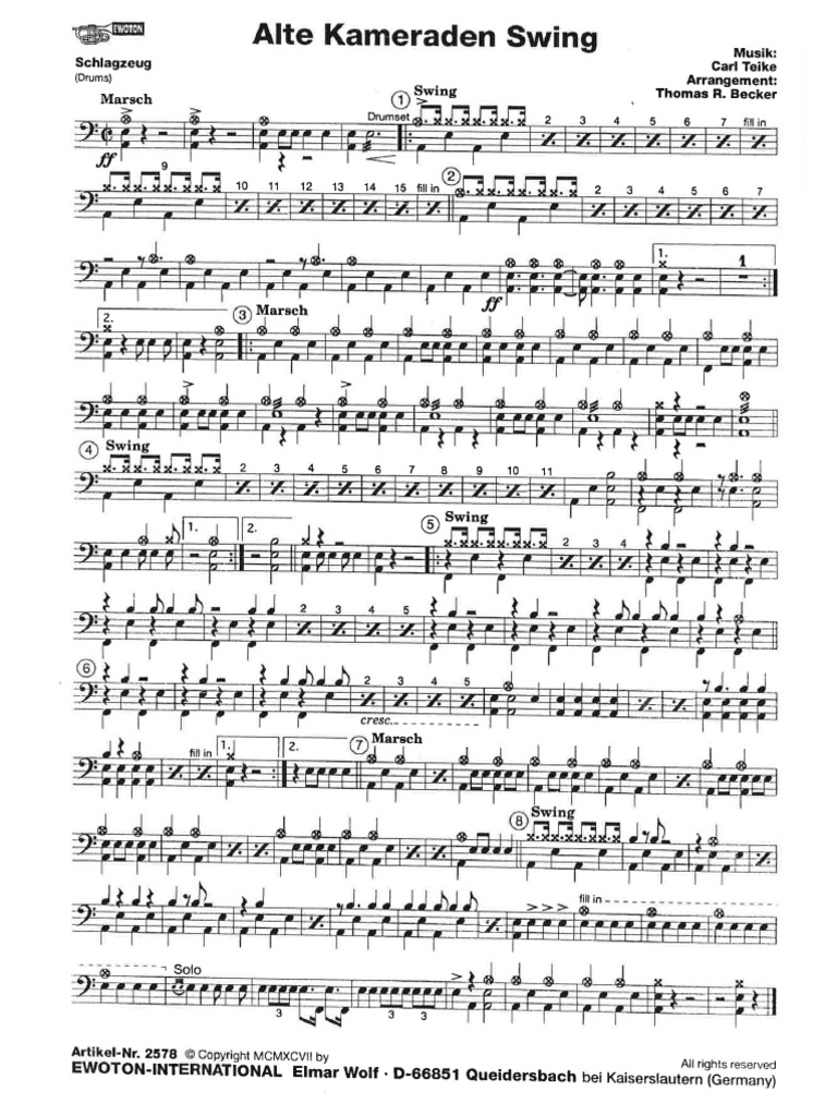 Alte Kameraden Swing | PDF