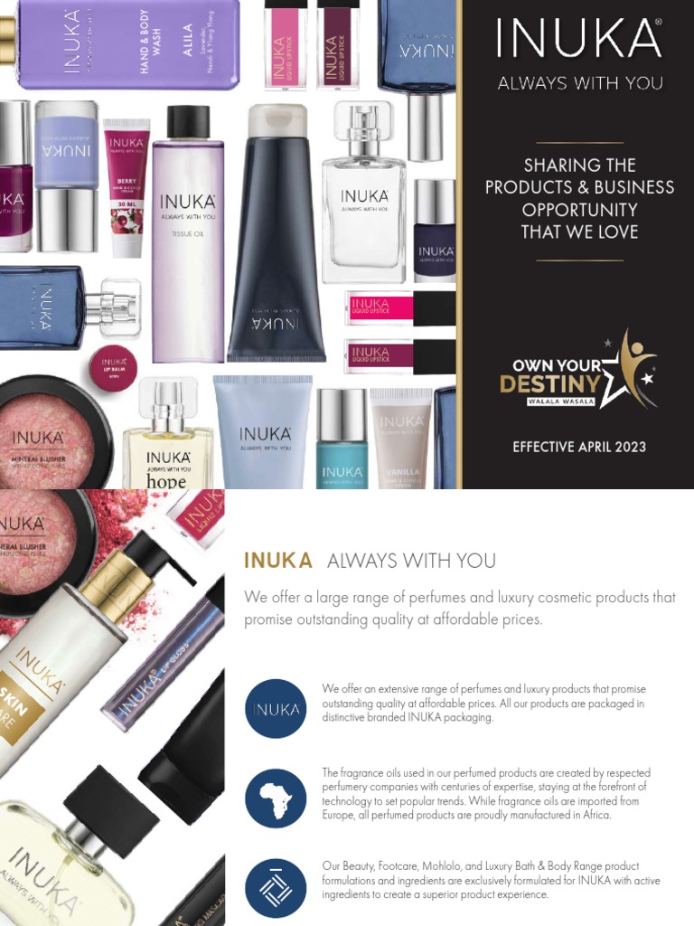 Inuka Catalogue 2025 with Prices | PDF | Shampoo | Perfume