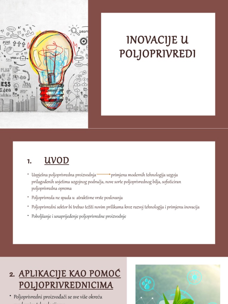 Inovacije U Poljoprivredi | PDF