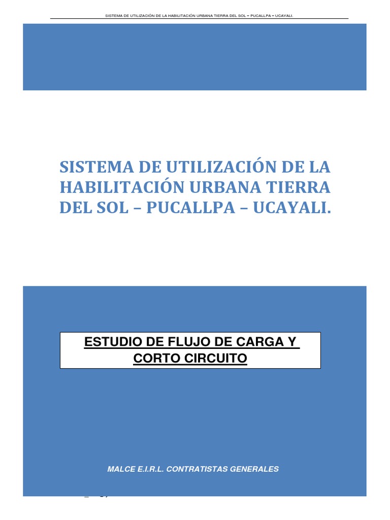 Flujo y Corto Tierra Del Sol | PDF | Energia electrica | Transformador