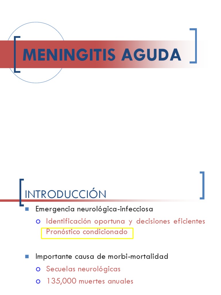 Meningitis Aguda | PDF | Meningitis | Ciencias de la Salud