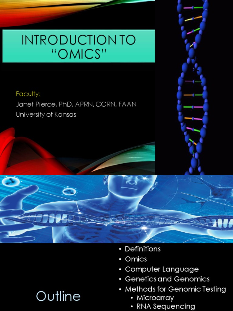 Introduction To OMICS: Geneomics and Proteomics | PDF