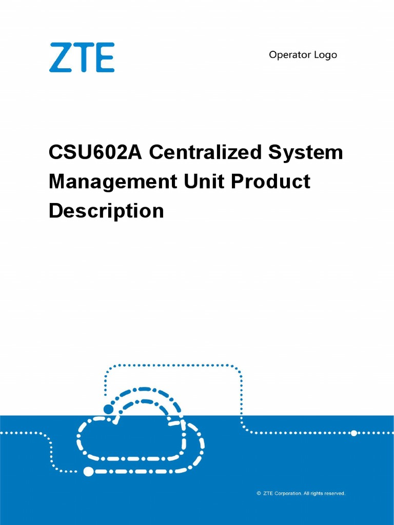 CSU602A Centralized System Management Unit Product Description V1.0 ...