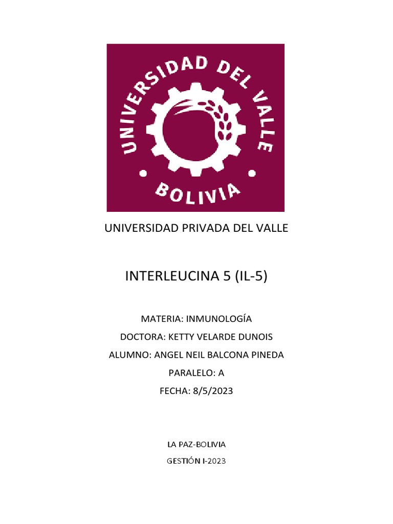 Interleucina 5: Función y Tratamientos | PDF