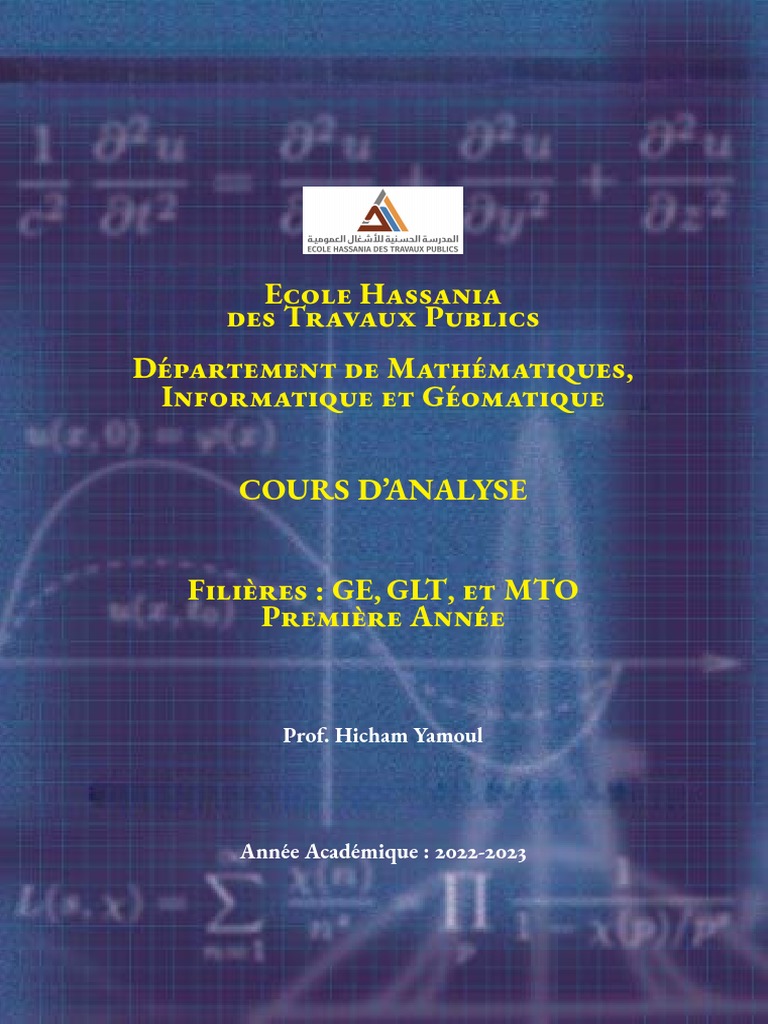 Cours D'analyse-2 | PDF