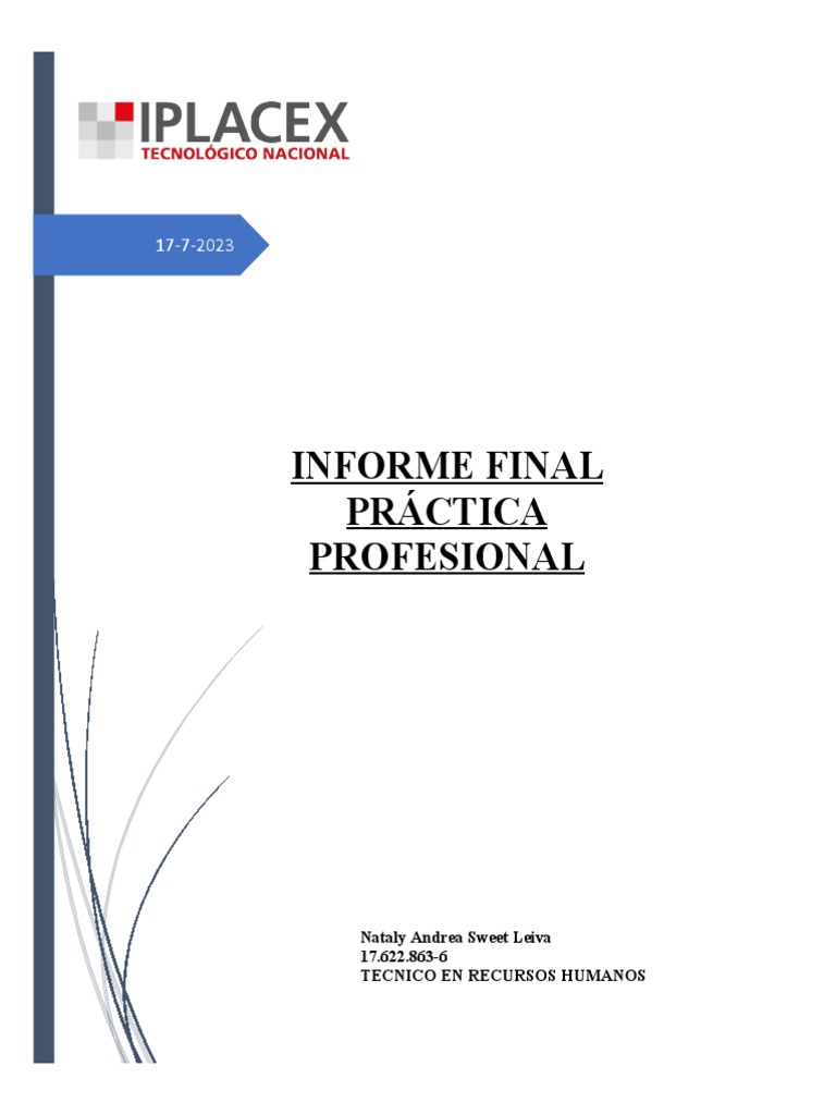 Informe de Práctica | PDF | Gestión de recursos humanos | Reclutamiento