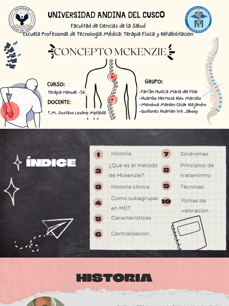 Concepto de Mckenzie | PDF | Terapia física | Síntoma