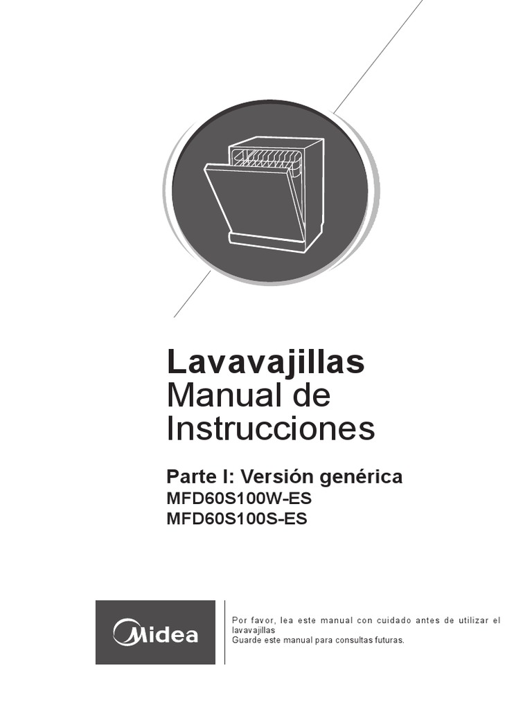 Lavavajillas: Manual de Instrucciones | PDF | Lavavajillas | Ingenieria ...