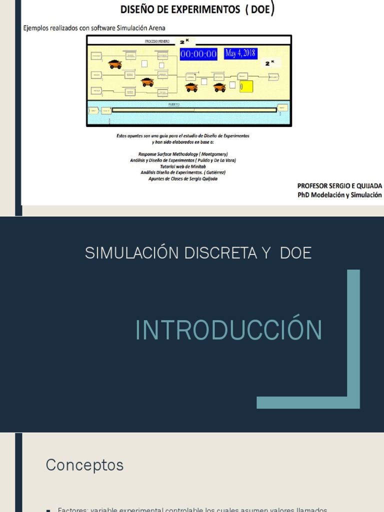 Simulacion y Doe | PDF | Diseño de experimentos | Simulación