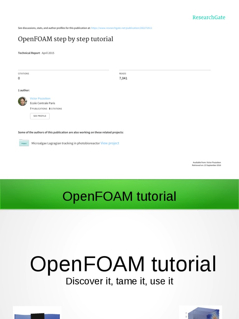 OpenFOAM Tutorial | PDF | Heat | Fluid Dynamics