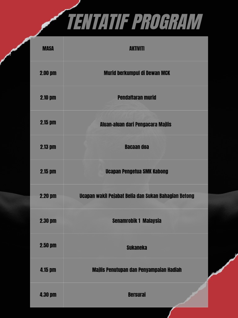 Tentatif Program Hari Belia | PDF
