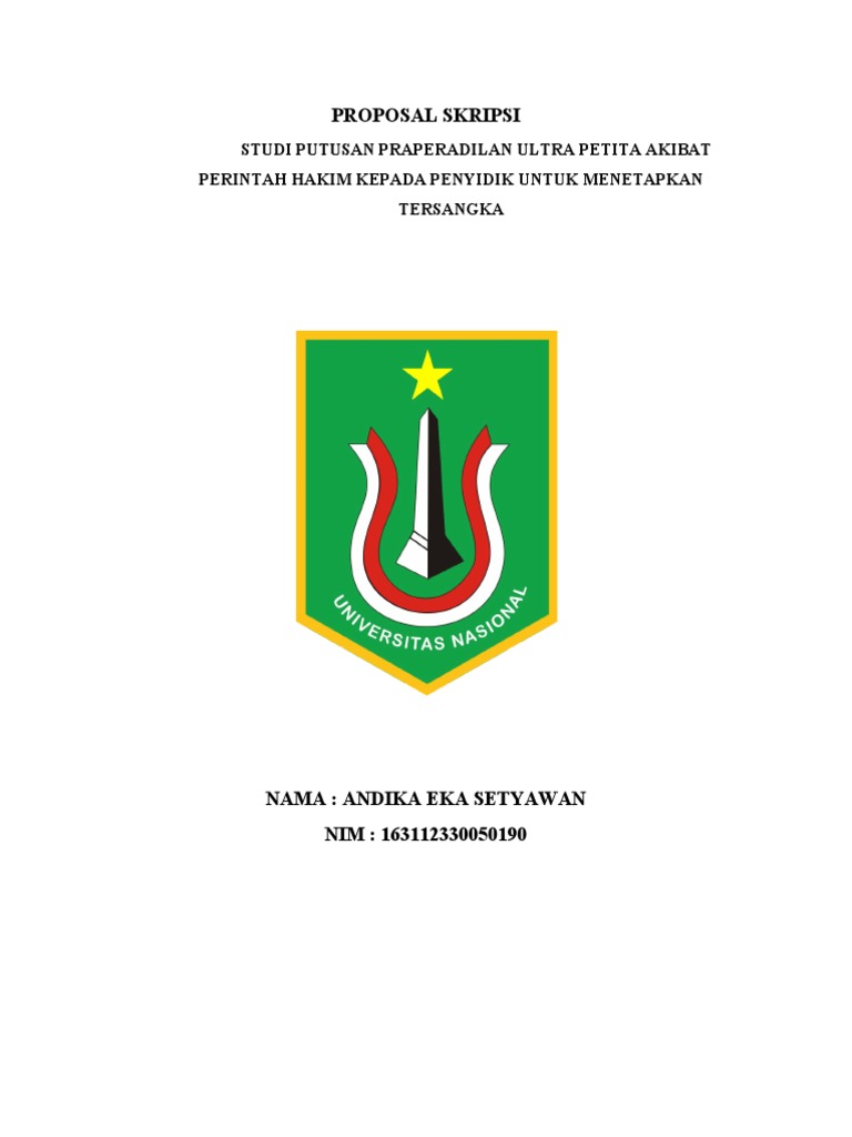 Proposal Skripsi Andika Eka | PDF