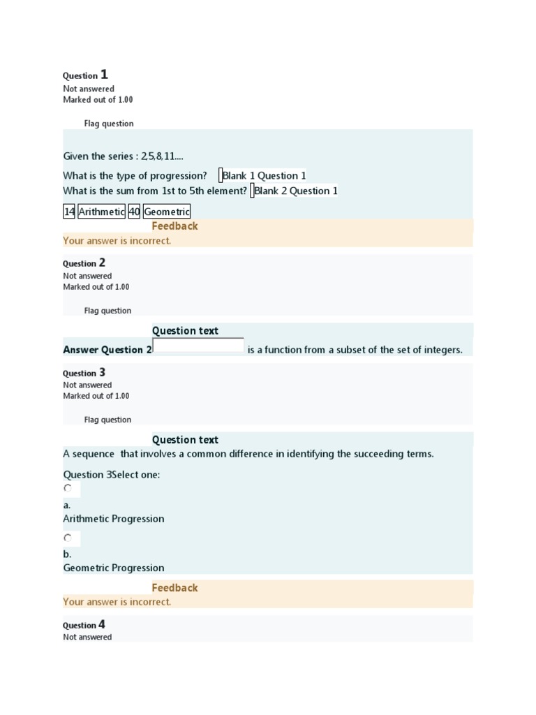 Discrete Math Midterm Quiz 1 | PDF | Argument | Logic