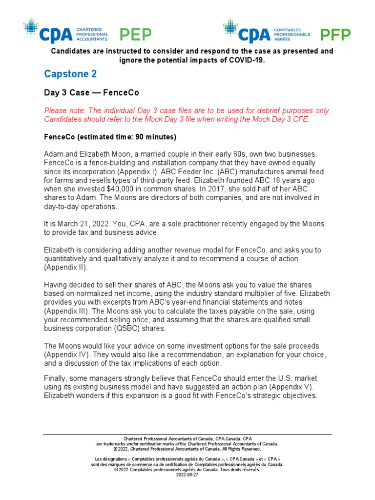 Fenco Materials Case | PDF