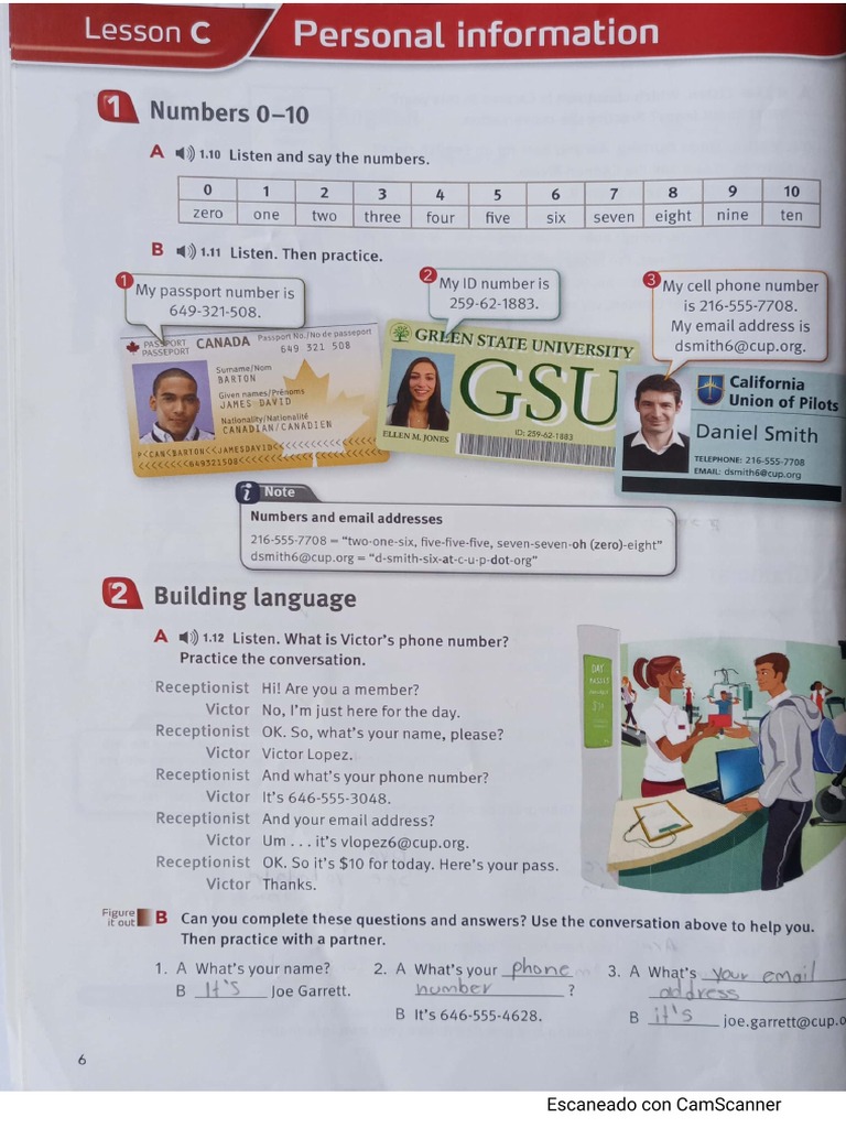 Unit 1 Lesson C (Student's Book) | PDF