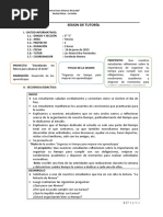 SESION DE TUTORIA #4-Organizando Nuestro Tiempo de Estudio Con Un Horario Inteligente | PDF